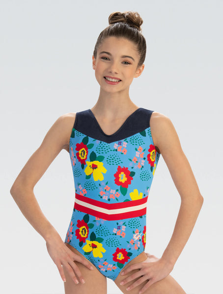 Denim Dream Workout Leotard | GK Elite