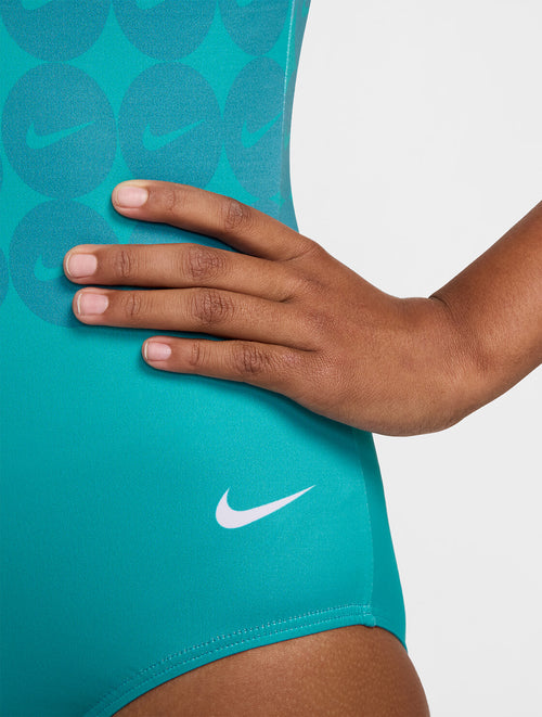 Youth Nike Gymnastics Swoosh Printed Performance Leotard | GK Elite