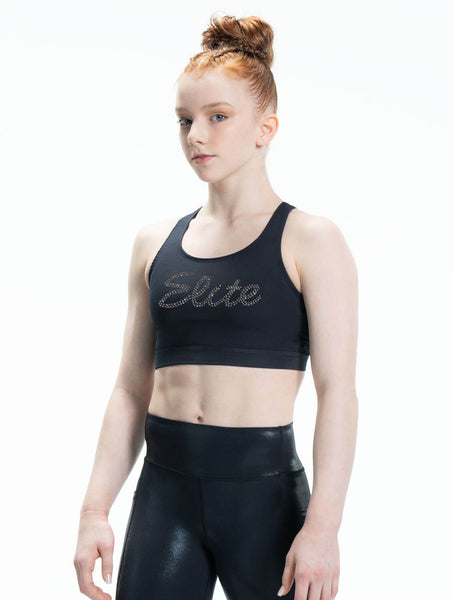 Black Keyhole Sports Bra | GK Elite