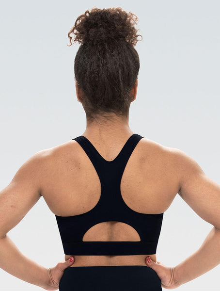 Black Keyhole Sports Bra | GK Elite