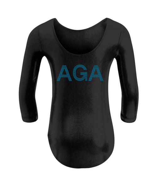 Scoop Back 3/4 Sleeve Mystique Leotard - Competitive Leotards | GK – GK ...